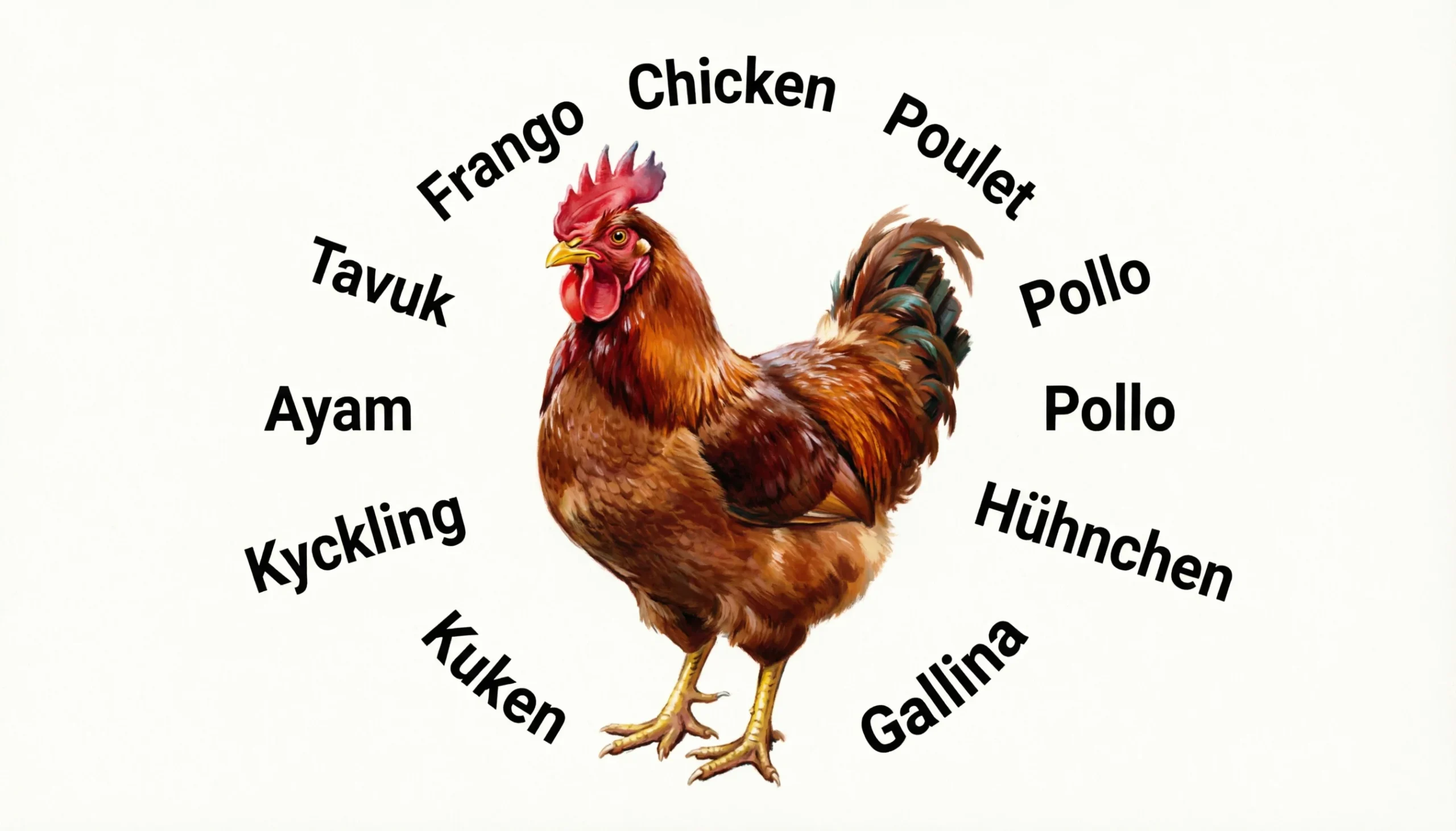 Chicken in Different Languages: 70 Ways to Say “Chicken” Around the World