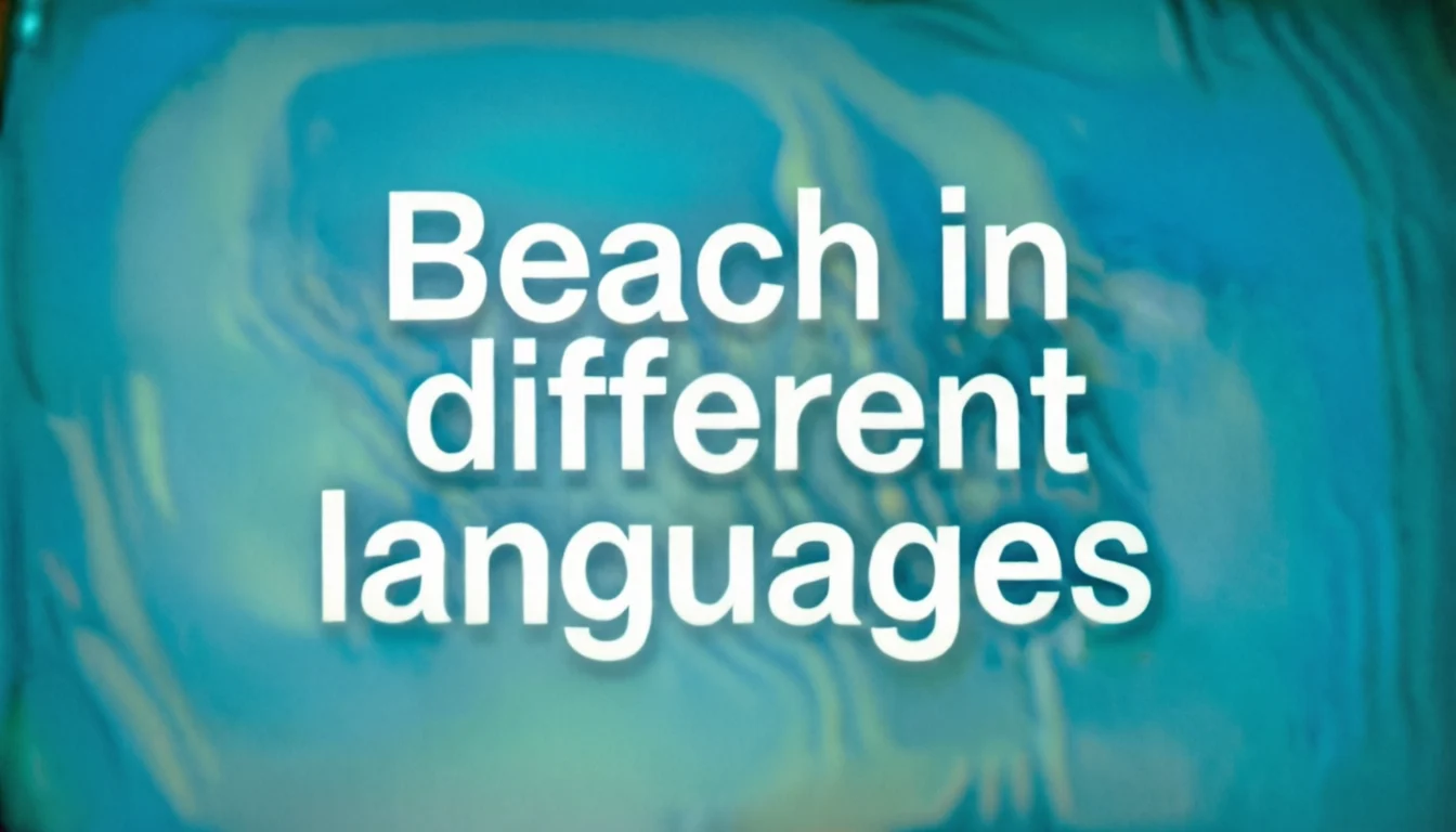 Beach in Different Languages: 70 Ways to Say It Around the World