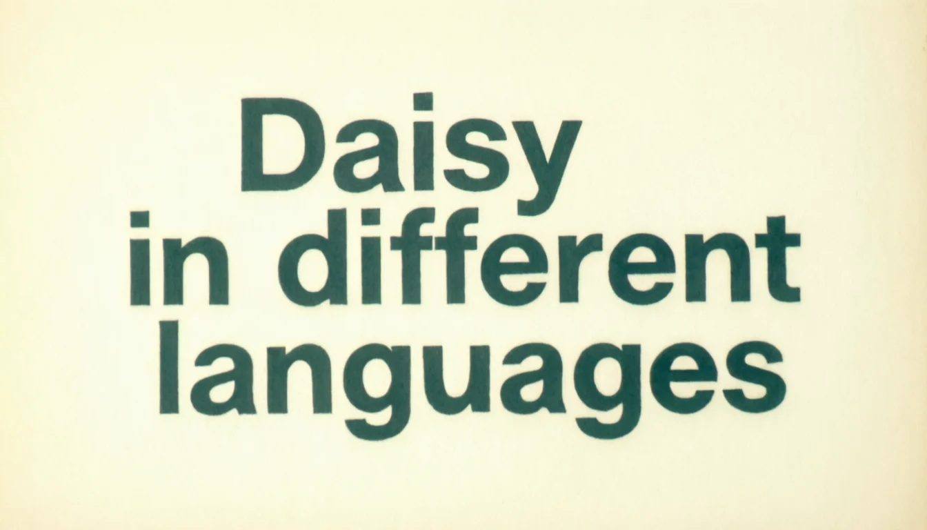 Daisy in Different Languages: 70 Lovely Ways to Say “Daisy” Around the ...